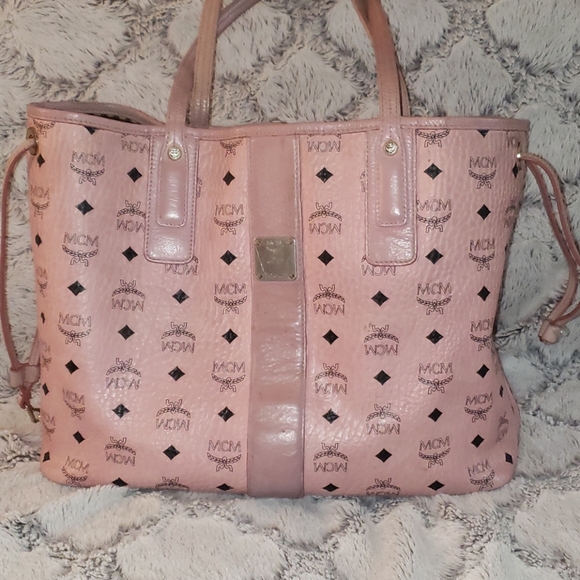 MCM | Bags | Mcm Handbag Light Pink And Mini Purse Inside | Poshmark